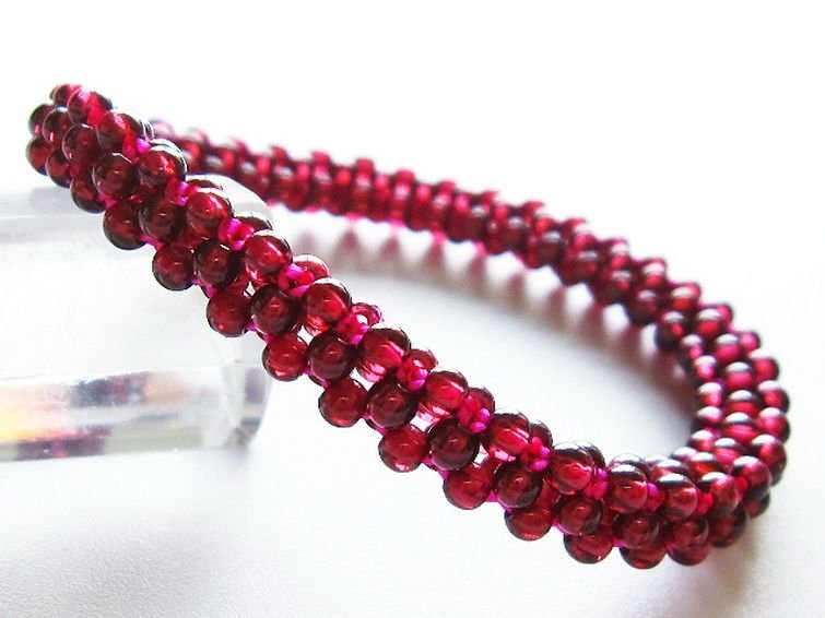 Yahoo!オークション - 誠安 極品天然AAAガーネット ブレスレット 8mm
