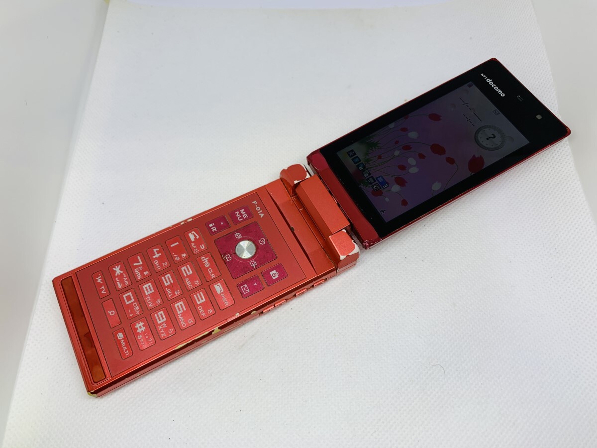 Yahoo!オークション - 送料無料 docomo F-01A レッド 0071270000764 S...