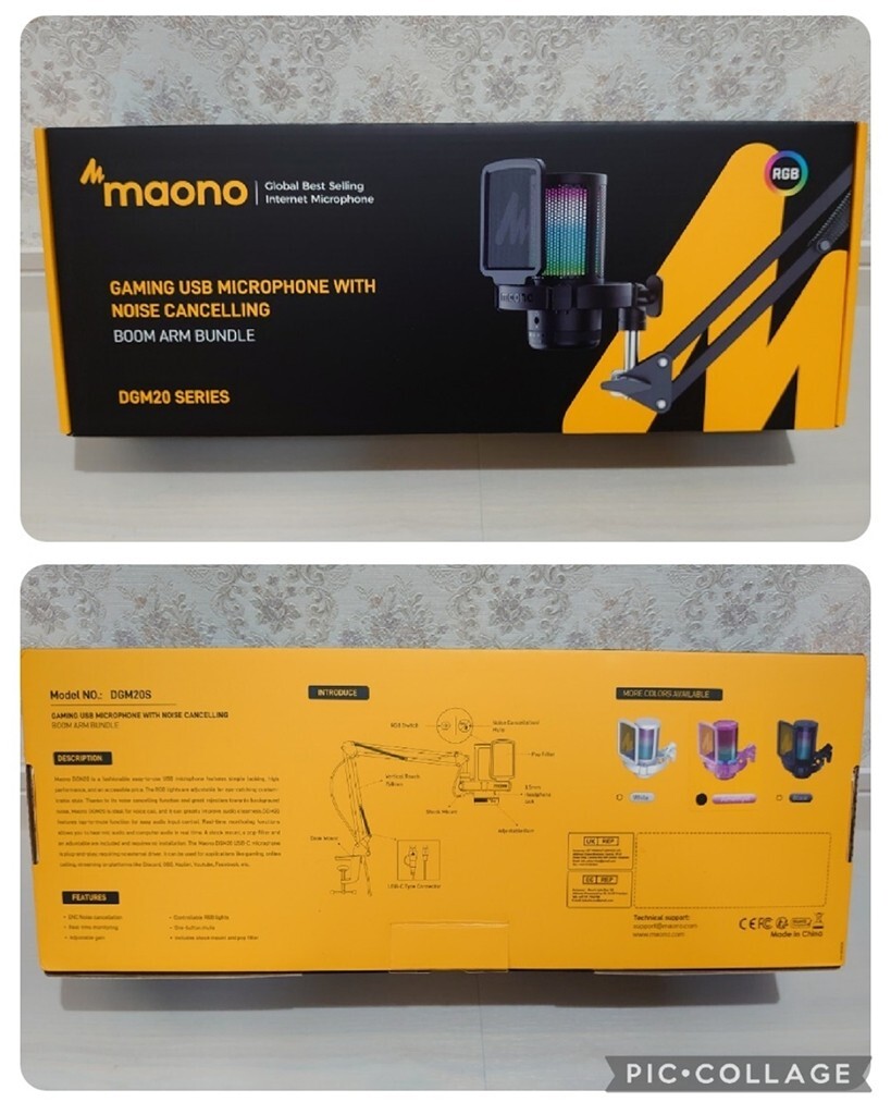 Yahoo!オークション - 新品 定価7 999円 透明紫色 MAONO 単一指向性 US...