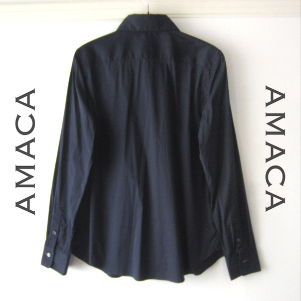 Yahoo!オークション - 美品 AMACA／アマカ 長袖シャツ