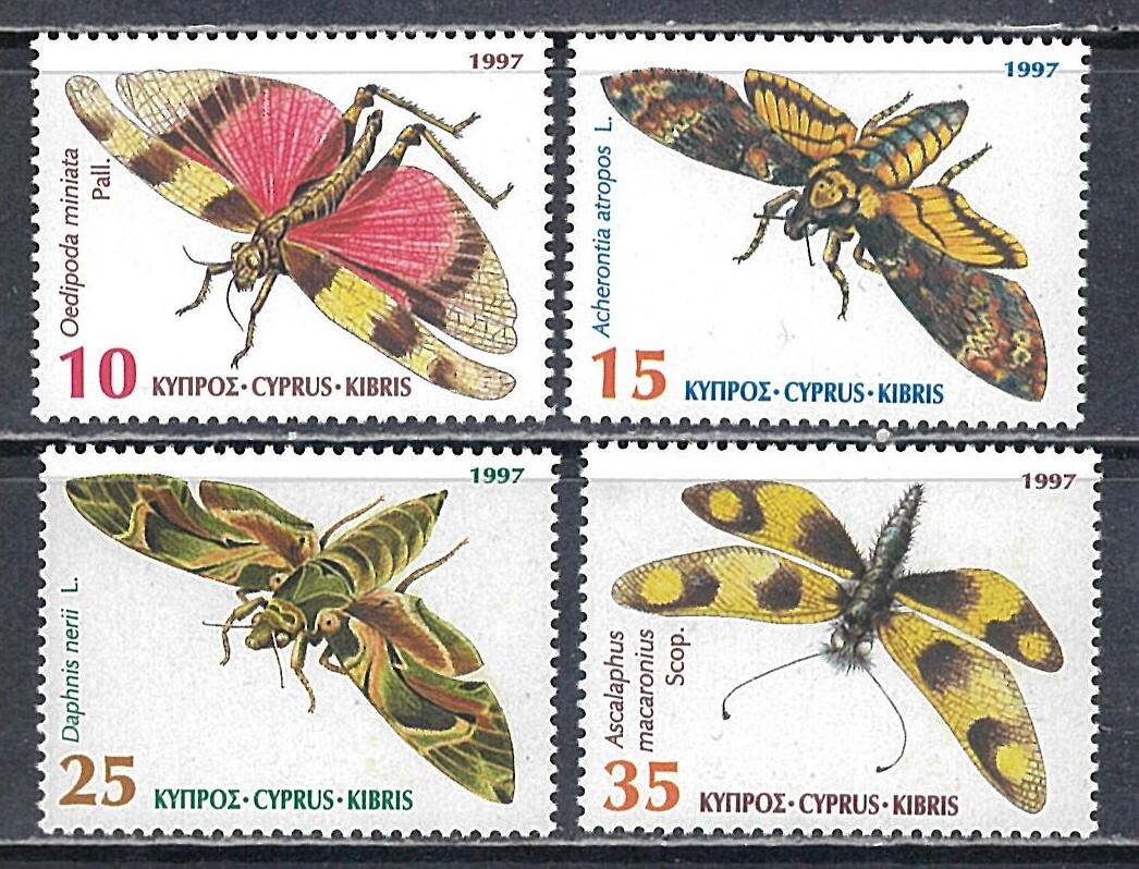Yahoo!オークション - キプロス 1997年 #905-8(NH) 昆虫