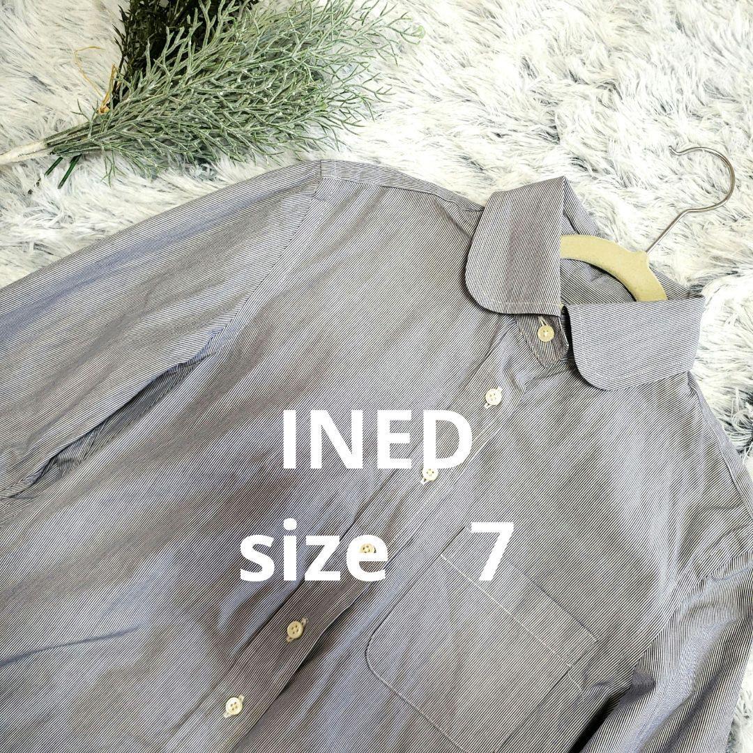 Yahoo!オークション - INEDサイズ7 ストライプシャツ レディース 美品