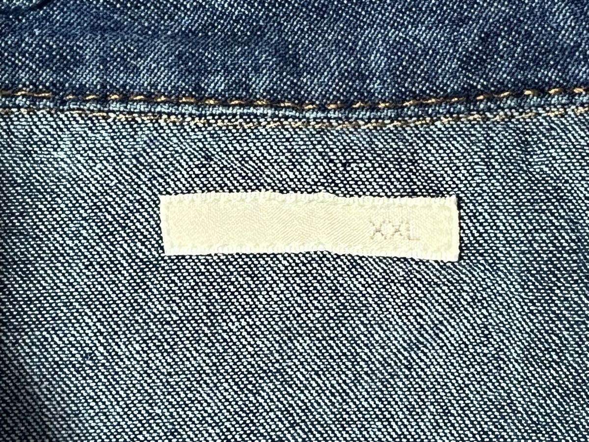 Yahoo!オークション - デニムシャツ ワークシャツ 長袖 GU XXL