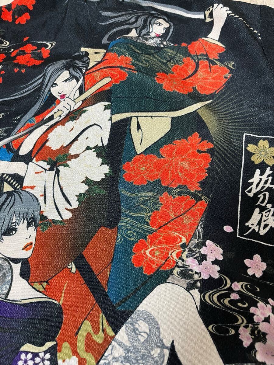 抜刀娘 絡繰魂 和柄 アロハシャツ 半袖 穂乃花 結愛 風神 雷神 3 抜刀娘 絡繰魂 和柄 アロハシャツ 半袖 穂乃花 結愛 風神 雷神 3