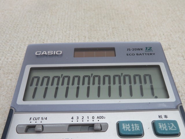 Yahoo!オークション - CASIO JS-20WK 実務電卓 カシオ 計算機 動作品 ...