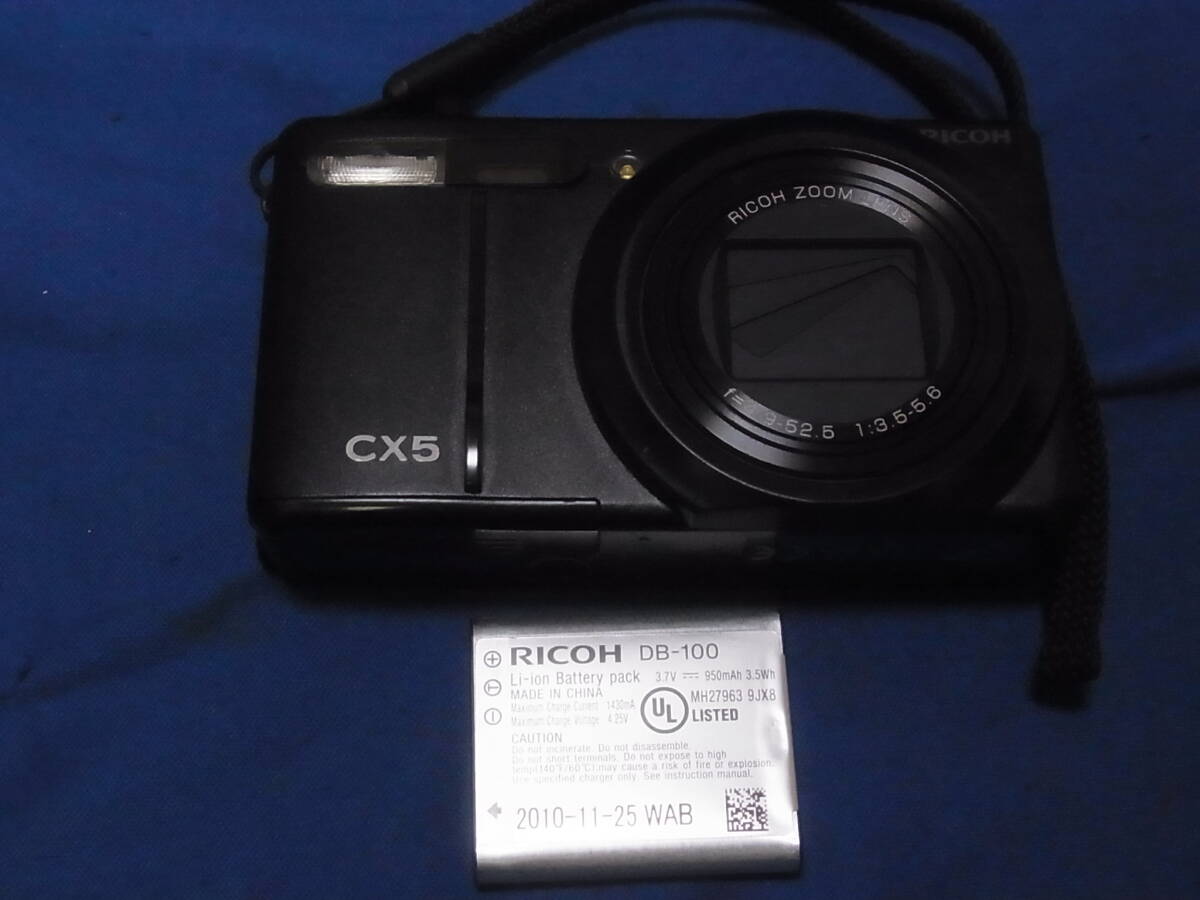 Yahoo!オークション - RICOH CX5 デジタルカメラ ブラック ジャンク品