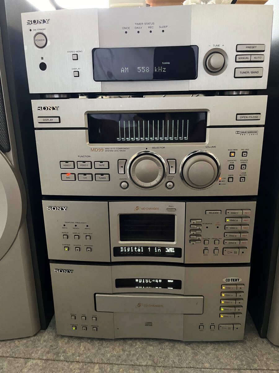 Yahoo!オークション - 送料無料 SONY PIXY ミニコンポ DHC-MD99 ジャ...