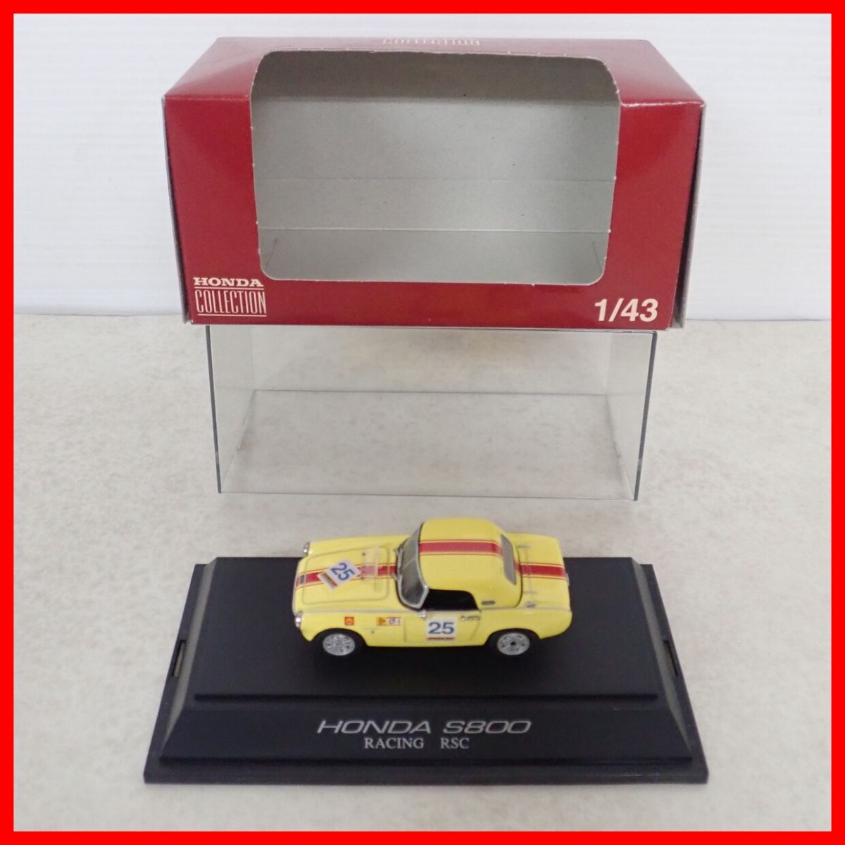 Yahoo!オークション - ホンダコレクション 1/43 S800 RACING RSC イエ...