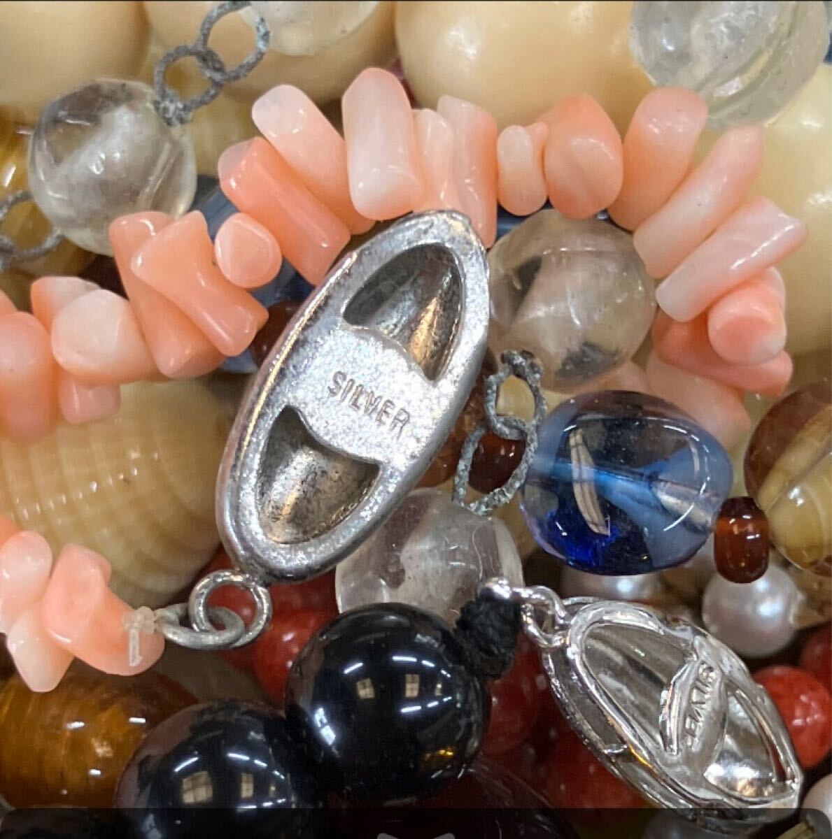 貴金属 まとめ 2.4kg silver 珊瑚 翡翠 中国 真珠 アクセサリー ネックレス リング 天然石 クリスタル イミテーション 宝石(その他)｜売買されたオークション情報、yahooの ...