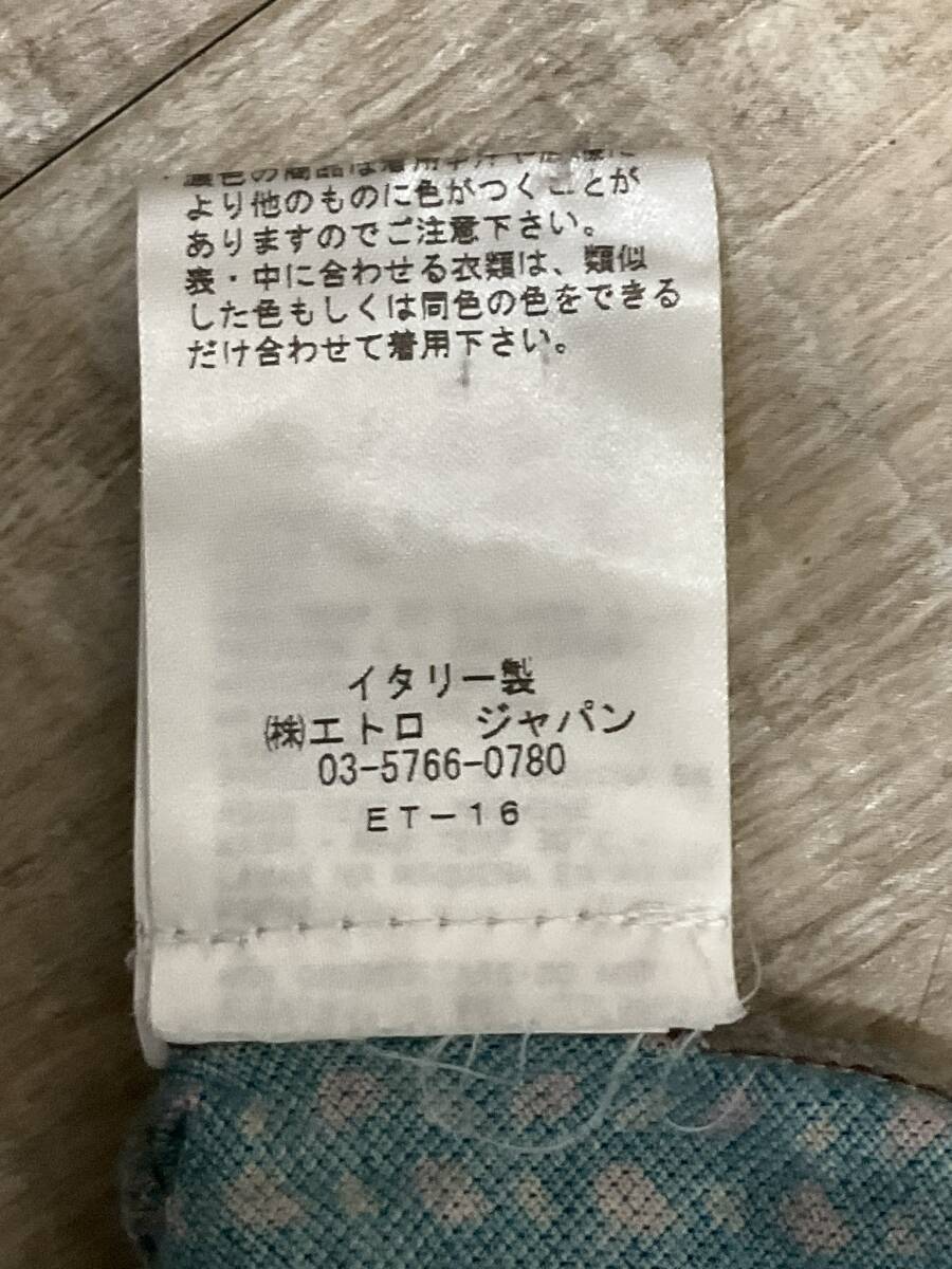 Yahoo!オークション - ETRO Mサイズ 長袖ポロシャツ エトロ メンズ