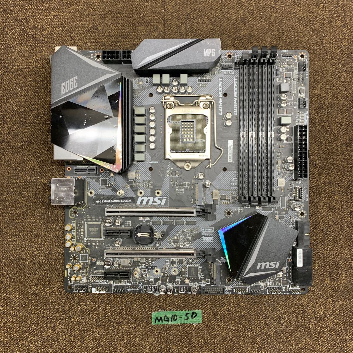 MG10-50 激安 マザーボード msi MPG Z390M GAMING EDGE AC LGA1151 BIOS立ち上がり確認済み ジャンク(MSI)｜売買されたオークション情報 ...