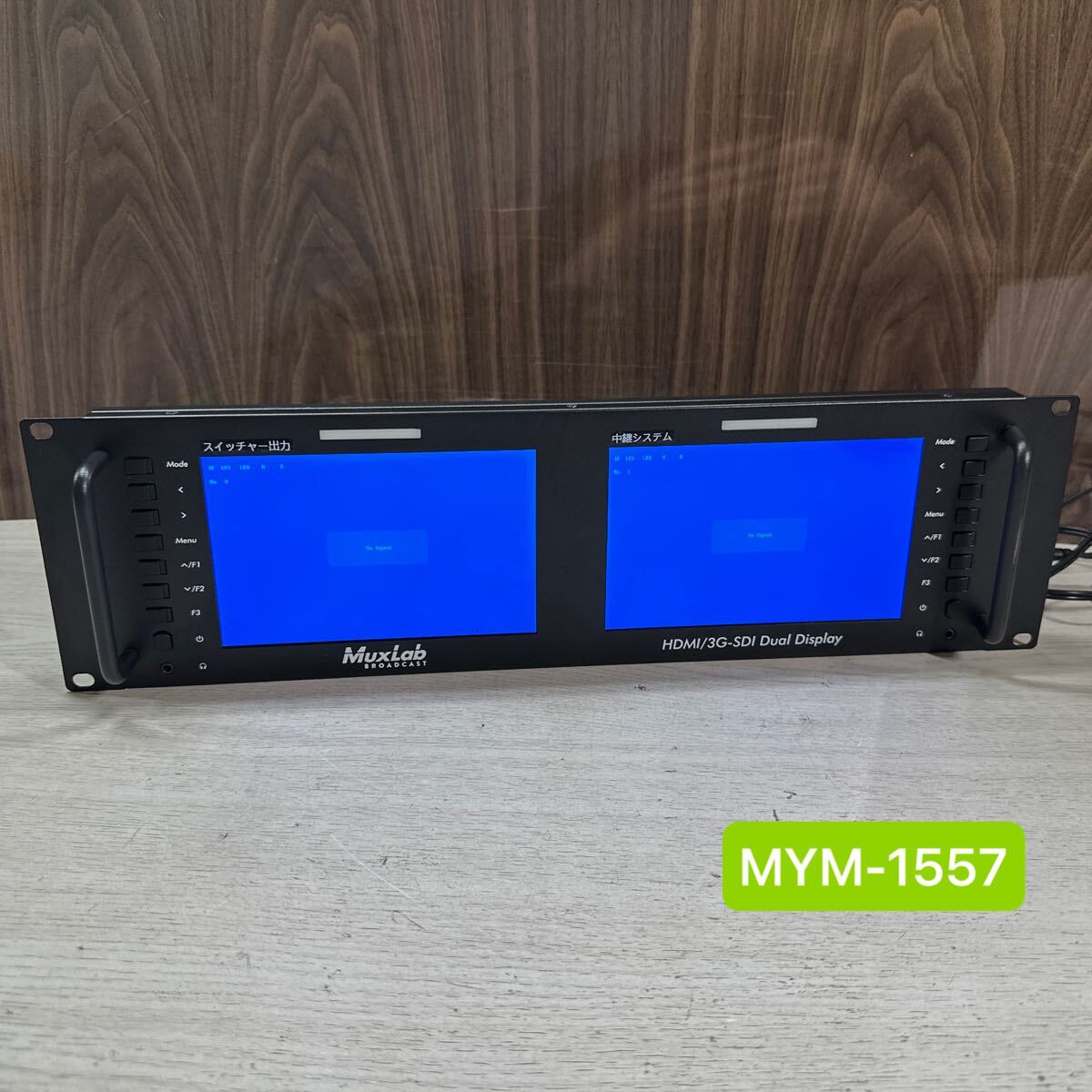 Yahoo!オークション - MYM-1557 激安 ラックマウントモニター MuxLab H...