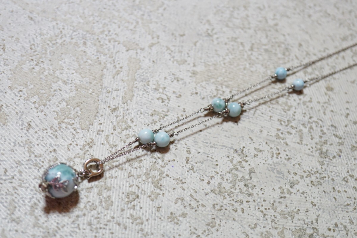 Yahoo!オークション - 873 TarTar/ターター 天然ラリマー ネックレス ...