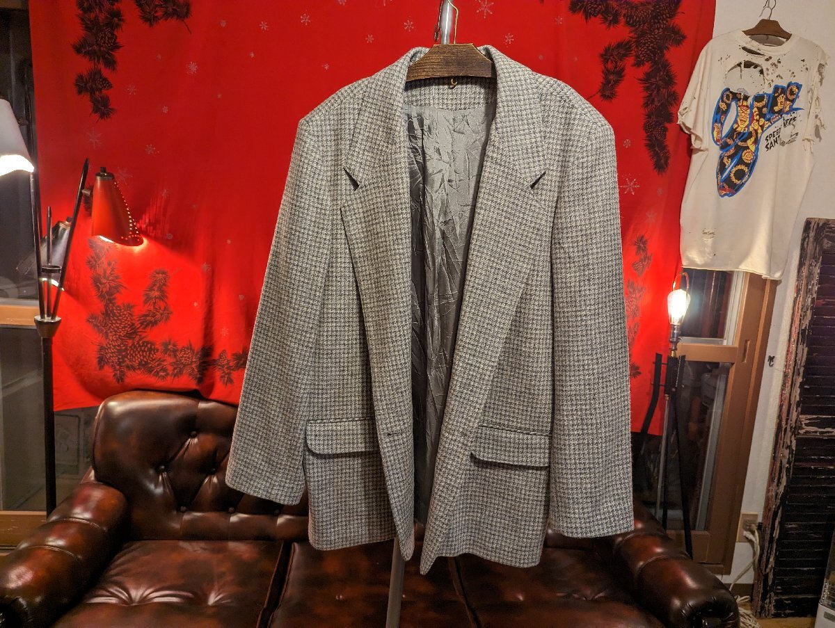 Yahoo!オークション - テーラードジャケット ツイード スーツ ヴィンテ...