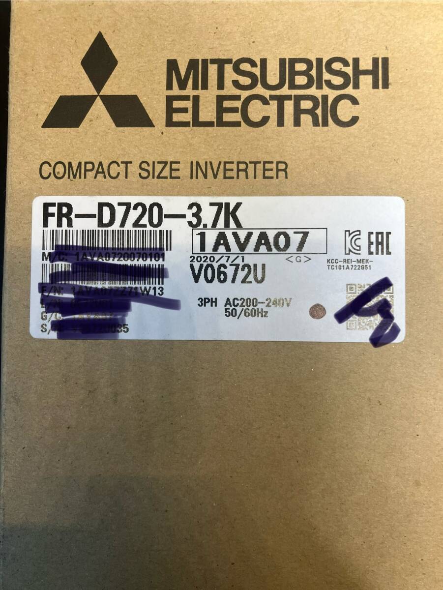 Yahoo!オークション - T87 三菱 FR-D720-3.7K 未使用