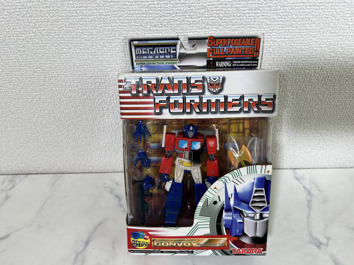 正規 タカラ トランスフォーマー コンボイ フィギュア オプティマス プライム TAKARA MEGASOF Transformers CONVOY Optimus Prime figure ...