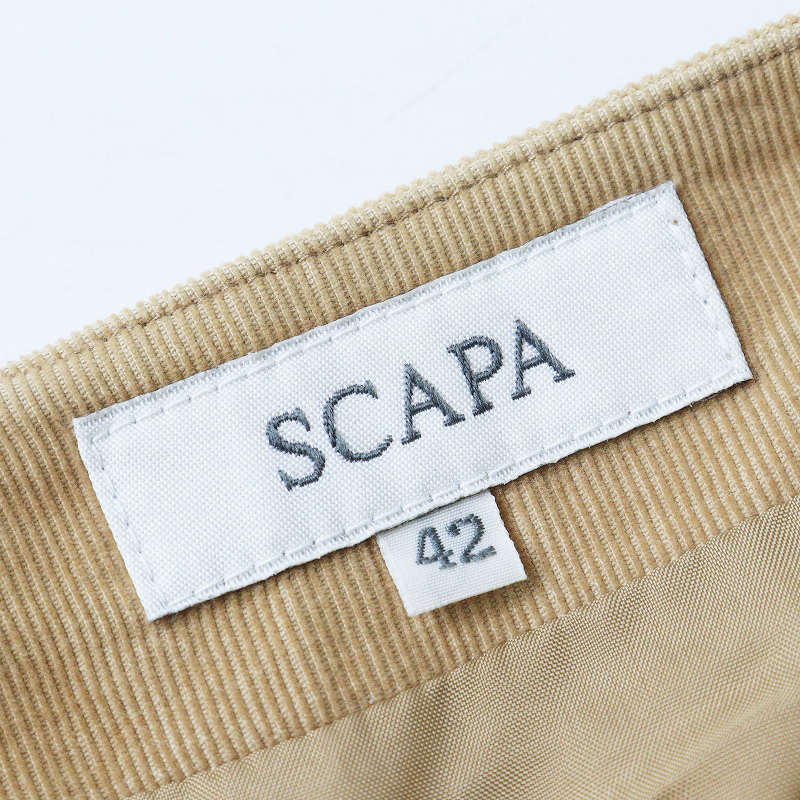 Yahoo!オークション - スキャパ SCAPA コーデュロイ ケーブルニット 切...