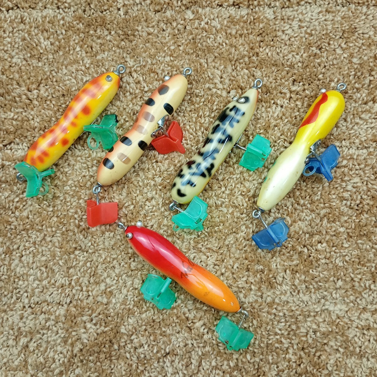 Yahoo!オークション - A1203 オールド ルアー ルアーセット