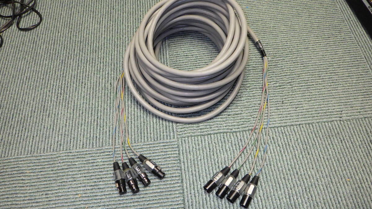 Yahoo オークション 4ch マルチケーブル Xlr 17m Canare L 4e4 4at