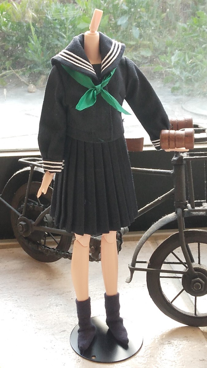 Yahoo!オークション - (XS)1/6 オビツ27サイズ セーラー服 冬服 制服 m...