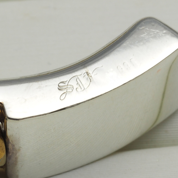 Yahoo!オークション - SJX ブレスレット コンビカラー シルバー 925 BL...