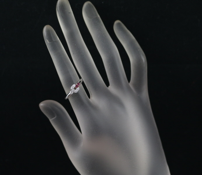 Yahoo!オークション - ピキョッティ リング ダイヤ 0.17ct ルビー 0.07...