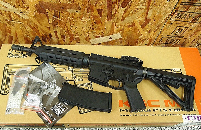Yahoo!オークション - KSC GAS-BLK M4 PTS MAGPUL CQB ver2/マグプルPT...