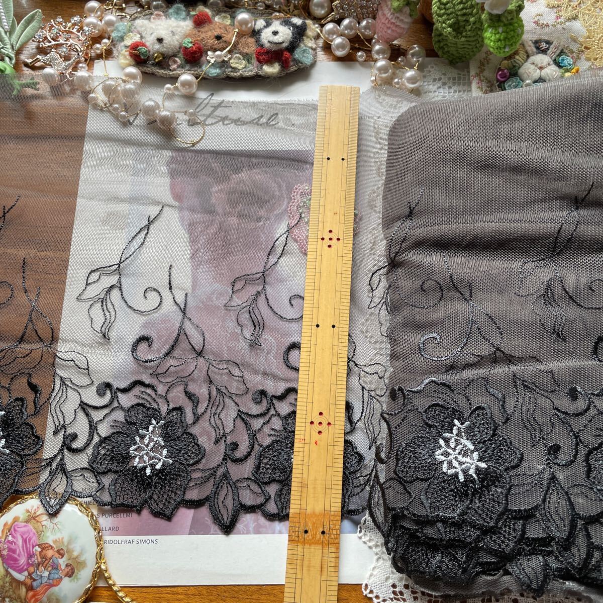 Yahoo!オークション - 1m チュールレース Q2-104