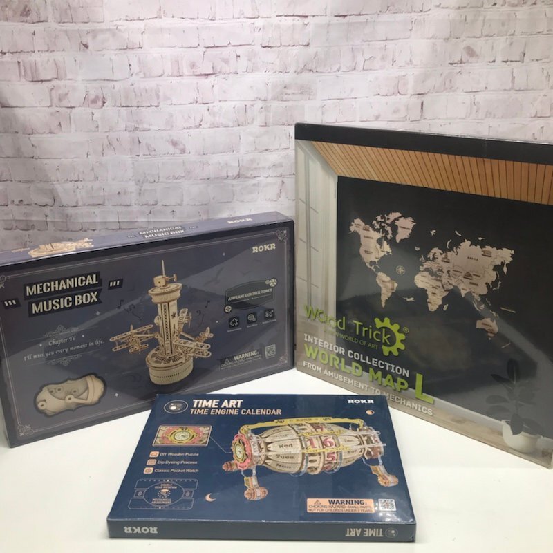 Yahoo!オークション - 3Dパズル まとめ売り ROKR MECHANICAL MUSIC BOX...