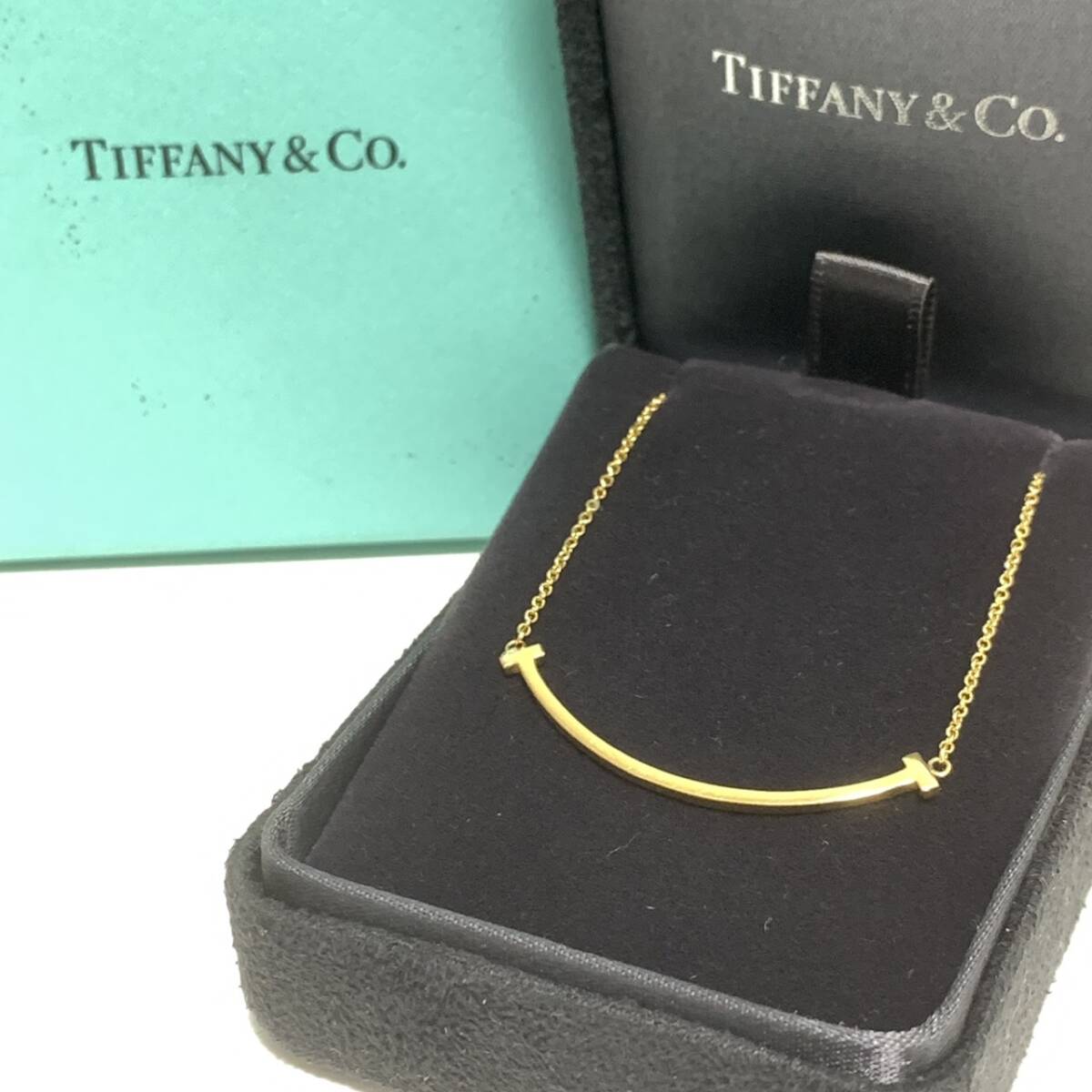 TIFFANY&Co.ティファニー/Tスマイルネックレス/イエローゴールド/Au750 K18YG /箱あり(イエローゴールド)｜売買されたオークション情報、yahooの商品情報をアーカイブ ...