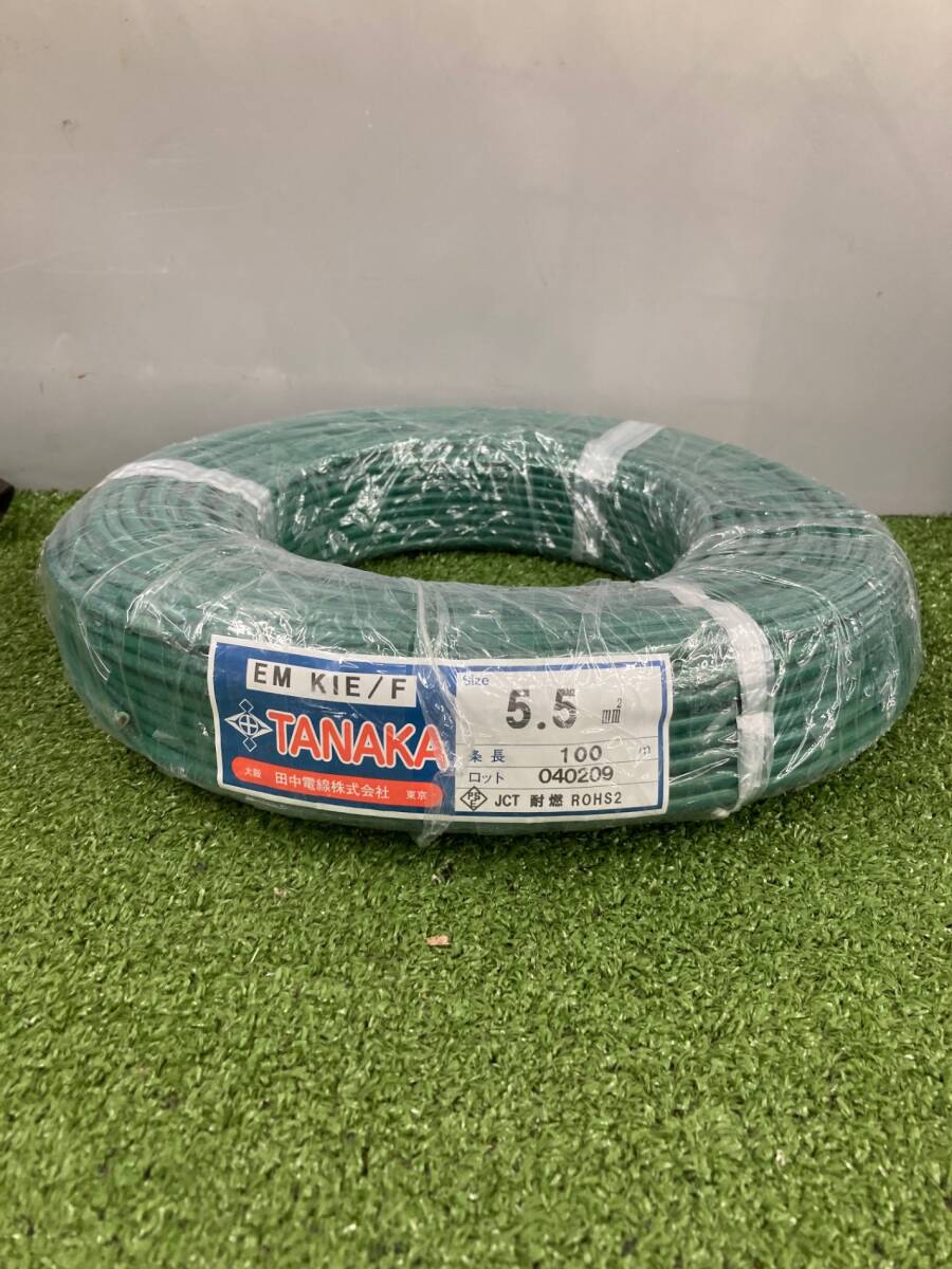 Yahoo!オークション - 田中電線 ビニル絶縁電線KIV5.5sq(5.5mm2)緑色 I...