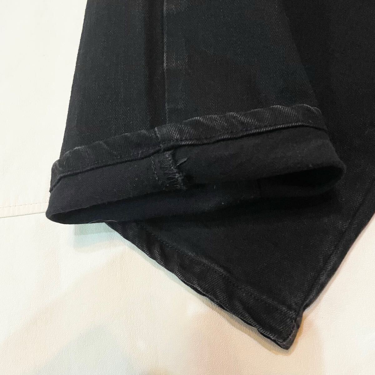 Yahoo!オークション - W33 リーバイス 511 ブラックデニム ストレート ...