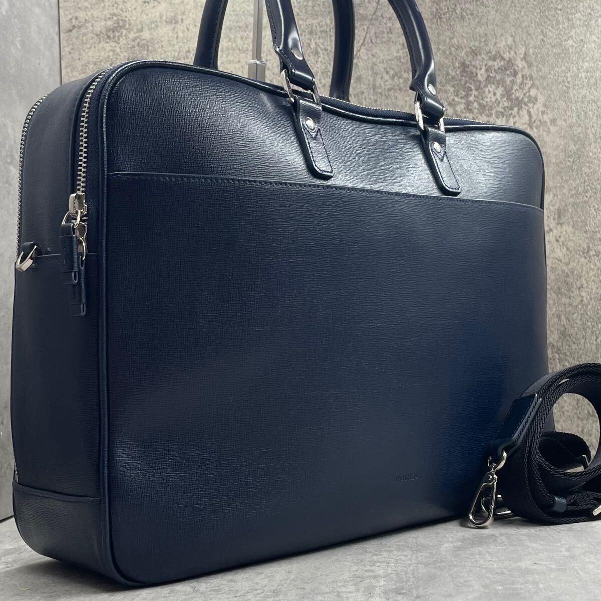 Yahoo!オークション - 【美品】フルラ FURLA ビジネスバッグ 2way A4 P...