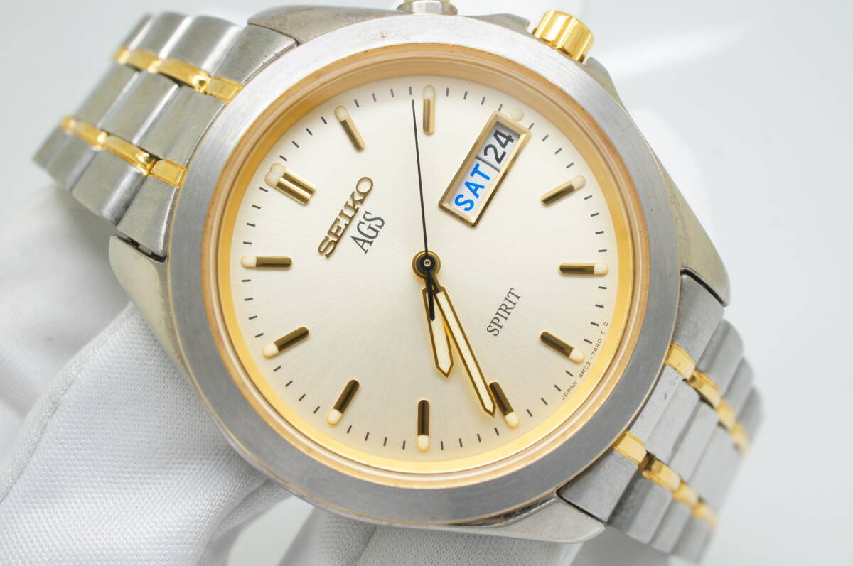 Yahoo!オークション - J40 美品 SEIKO セイコー AGS SPIRIT スピリット...