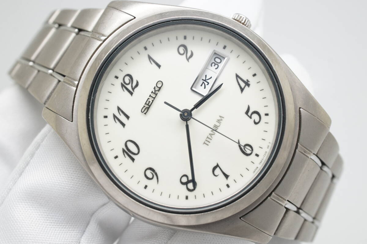 Yahoo!オークション - J144 作動良好 SEIKO セイコー 蓄光文字盤 7N43-...