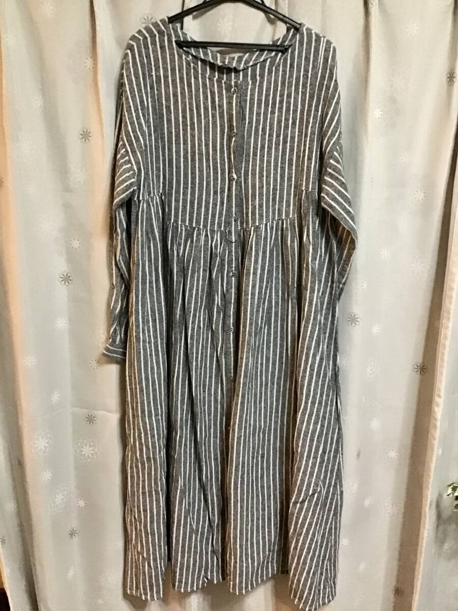 Yahoo!オークション - 良品【SM2/サマンサモスモス】麻混長袖ロングワ...