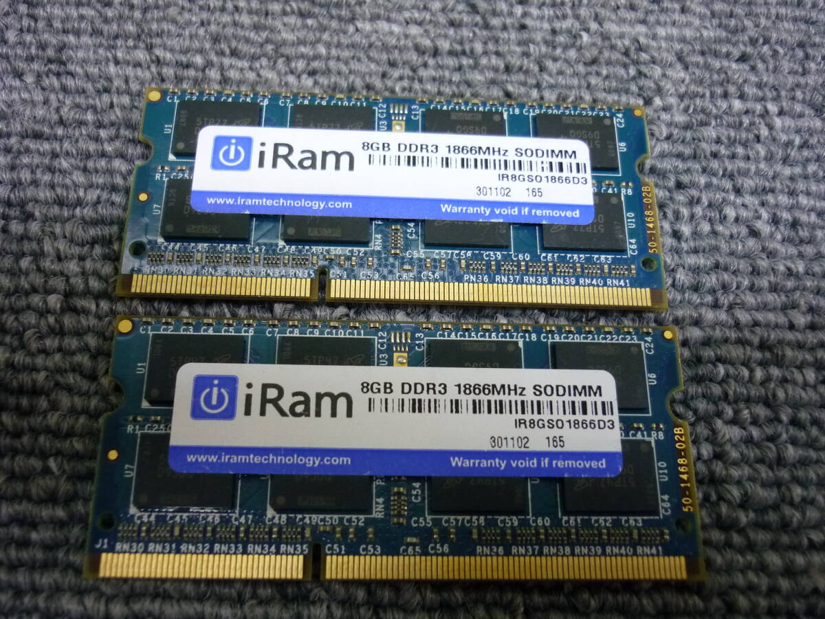 Yahoo!オークション - [返品返金可] iRam ノート用メモリ基板 DDR3-18...