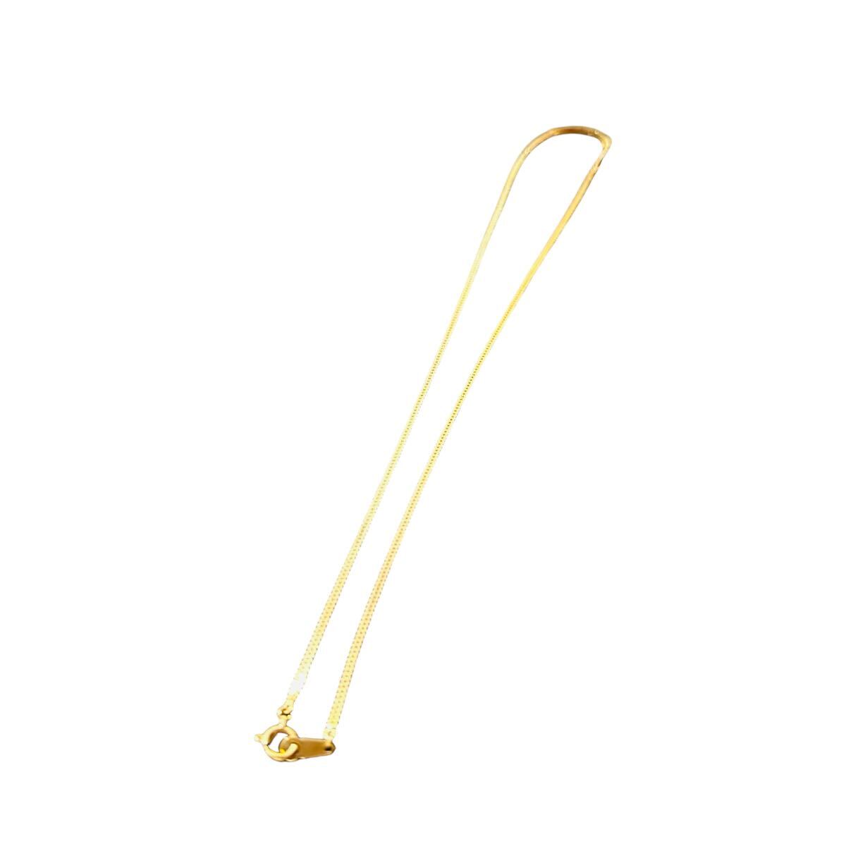 Yahoo!オークション - K18 3.1g K18ネックレス 18金 刻印あり ネックレ...