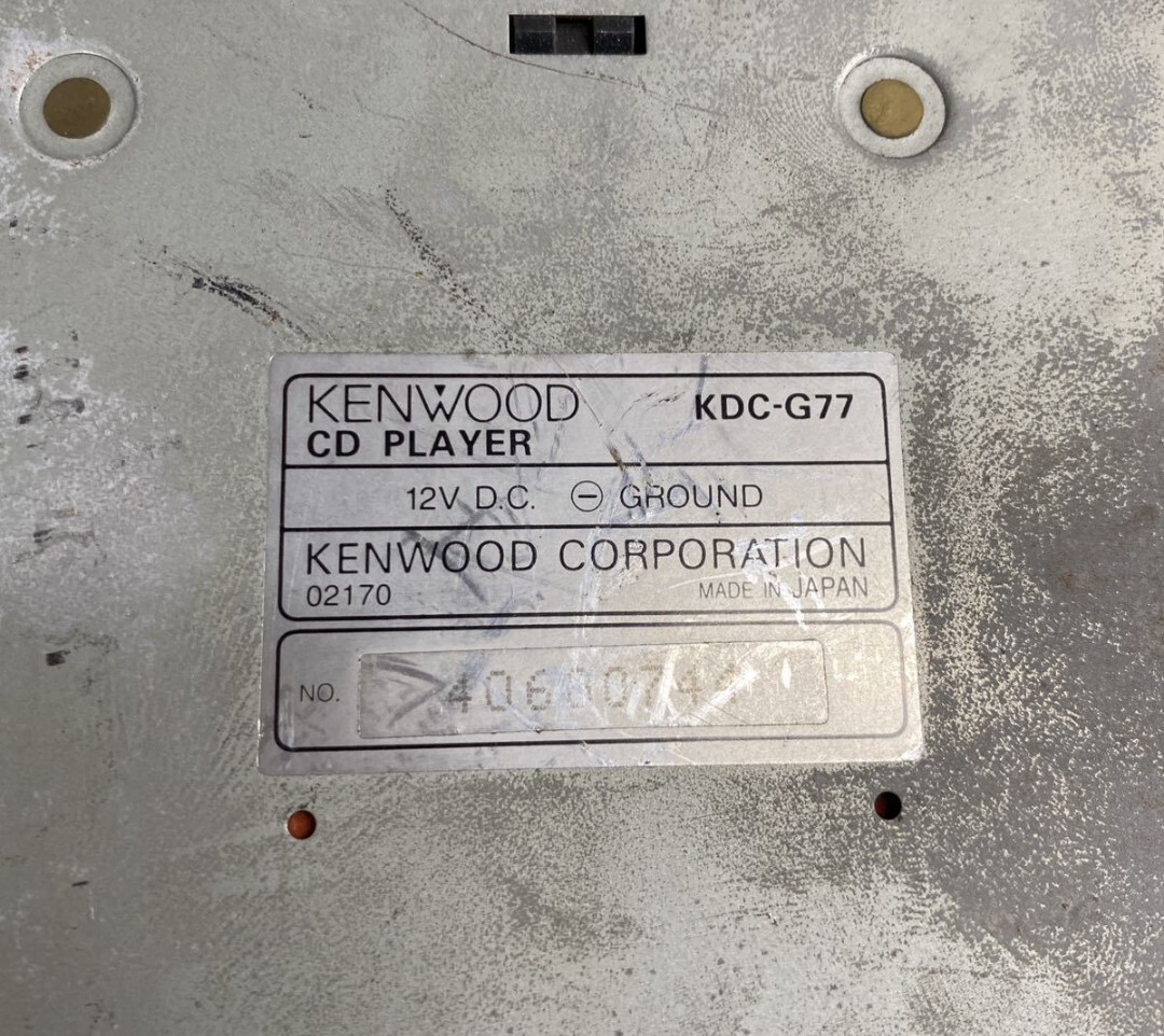 Yahoo!オークション - KENWOOD KDC-G77・KDC-X77・KSC-Z99セット 当時...