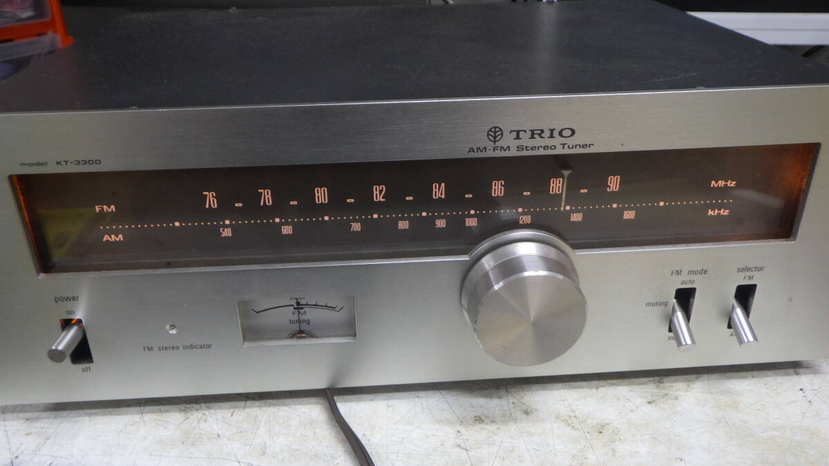 Yahoo!オークション - TRIO AM/FM ステレオチューナー KT-3300 中古/...