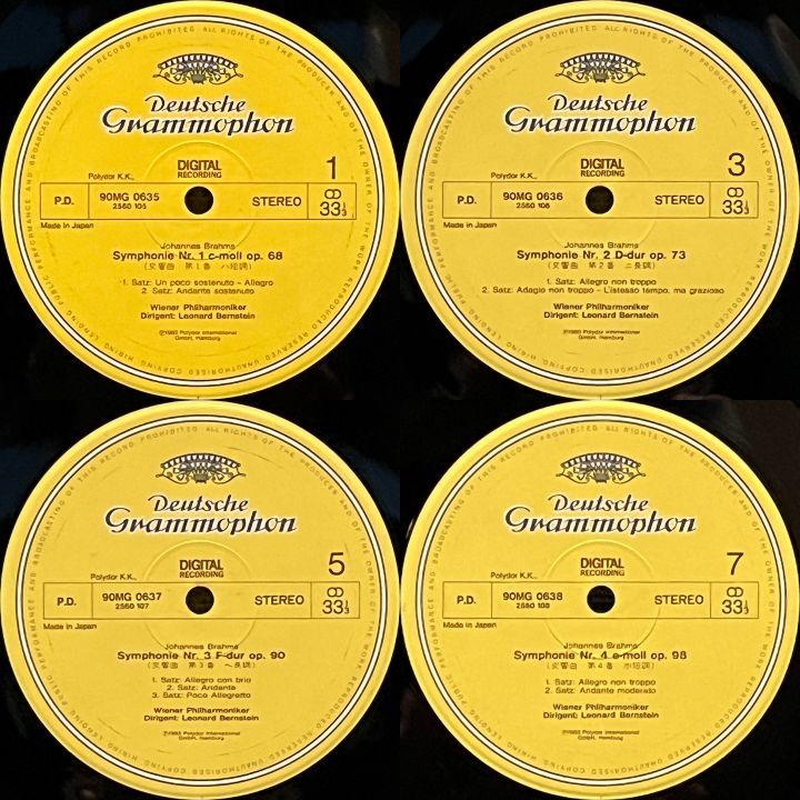 Yahoo!オークション - 4LP Box バーンスタイン ウィーン・フィル ブラ...