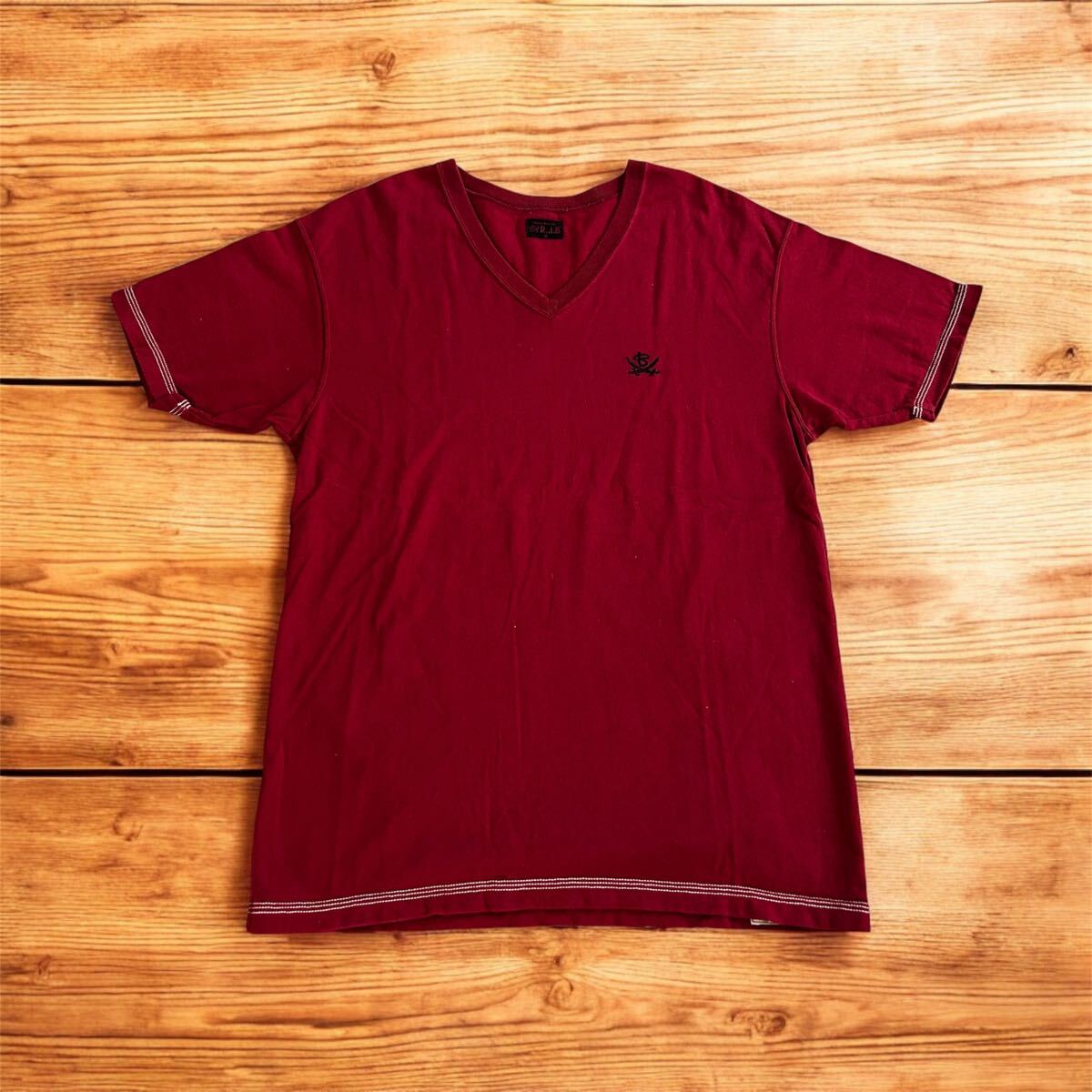 Yahoo!オークション - 超美品 激レア フラットヘッド RJB Vネック Tシ...