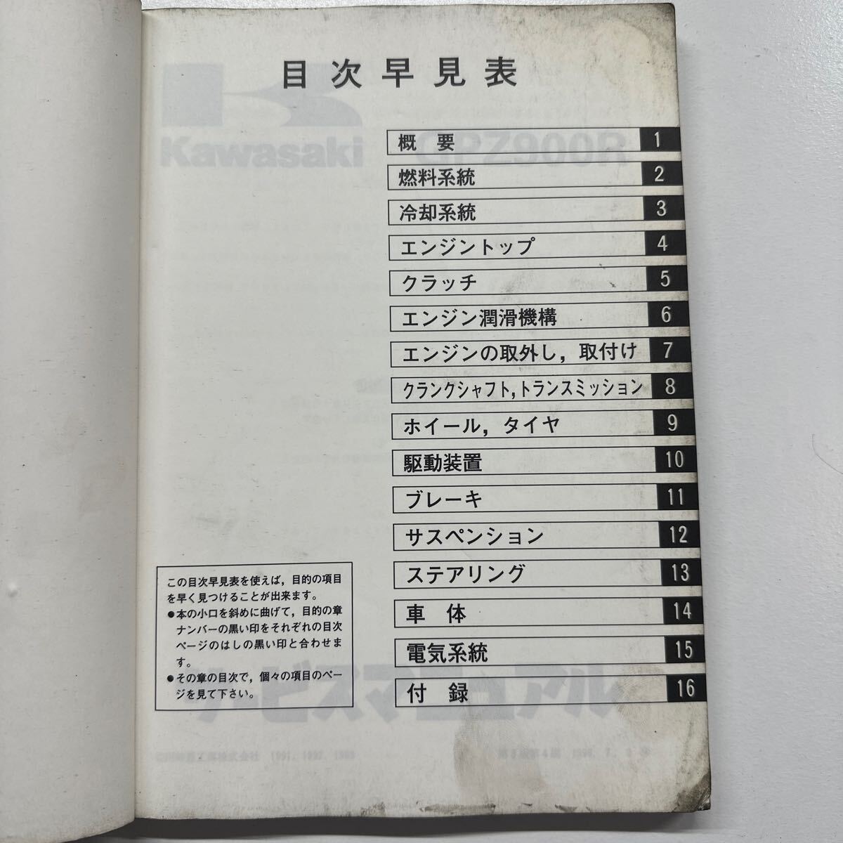 Yahoo!オークション - b019 カワサキ GPZ900R サービスマニュアル 整備...