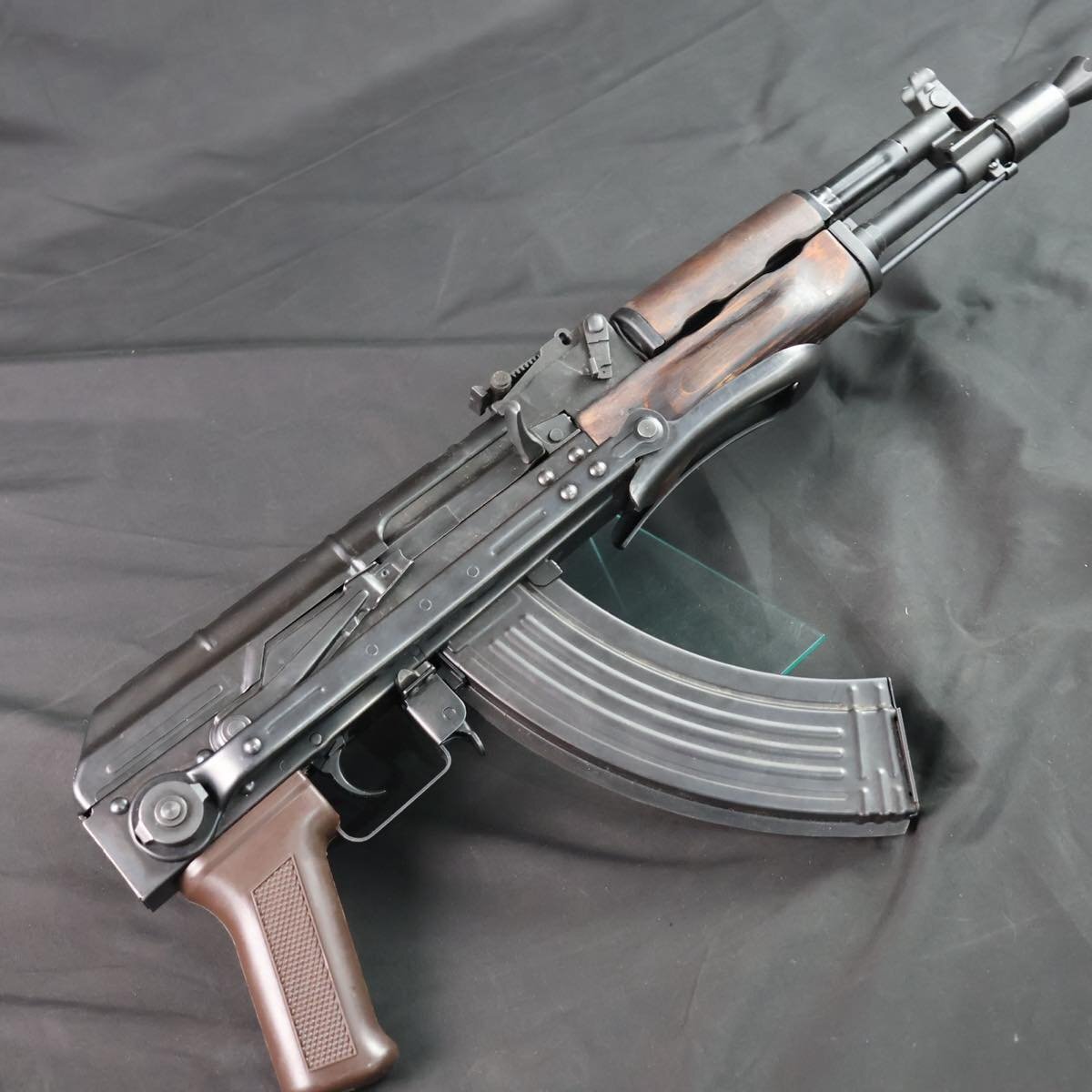 Yahoo!オークション - LCT AKMS AKS47 電動ガン フルメタル リアルウッ...