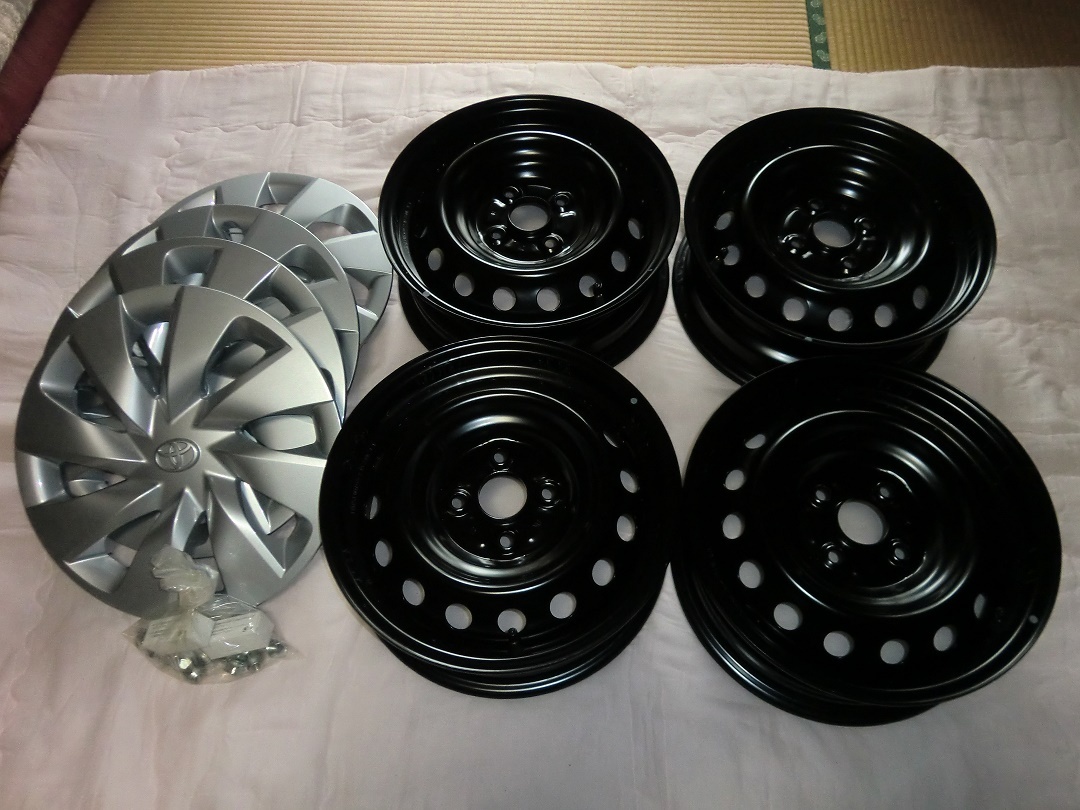 Yahoo!オークション - 新車外し鉄ホイール(J14×5J DOT/50K 4T) 4本+...