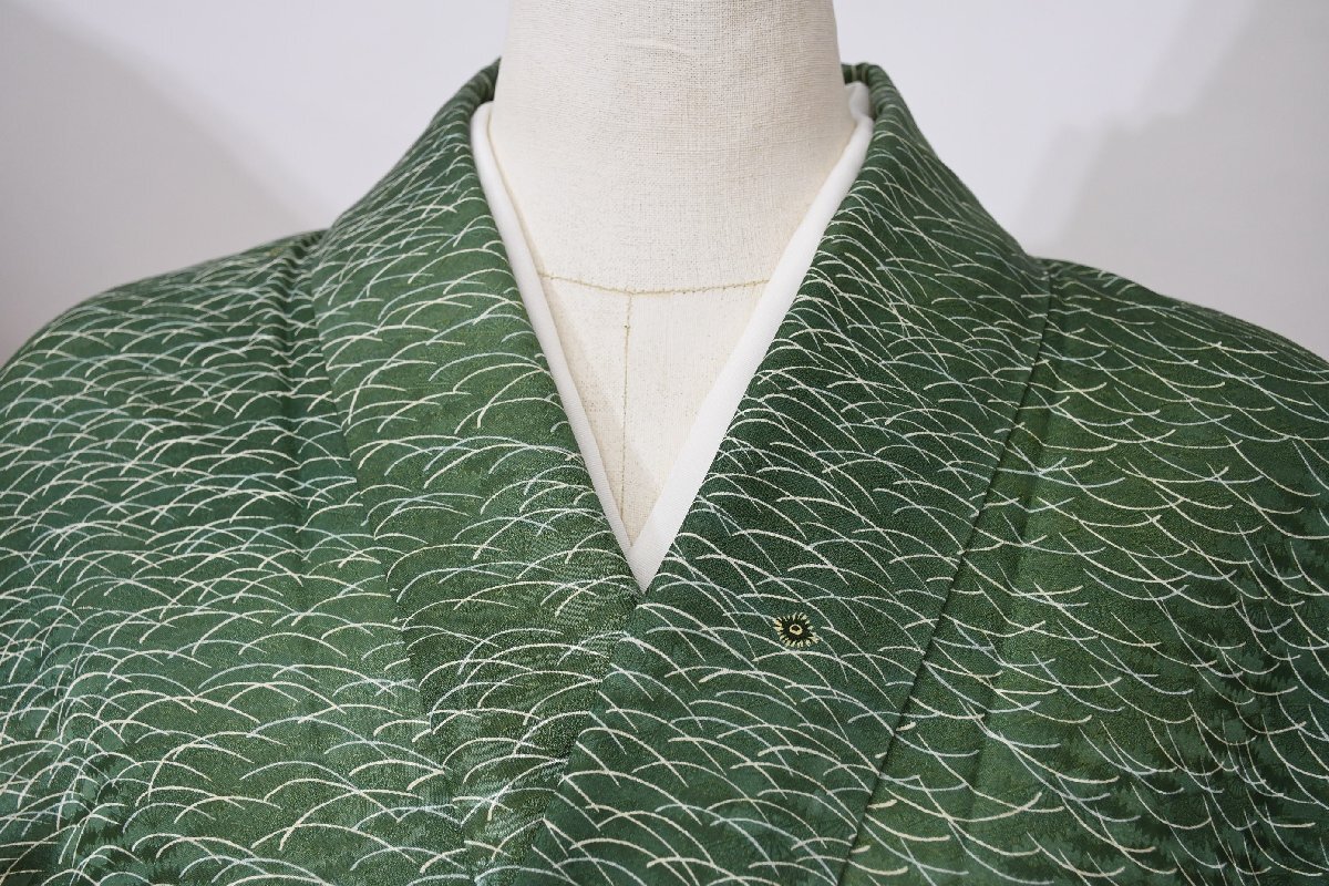 小紋 着物 袷 芝文 身丈155cm 裄丈65cm ★ kb-6344 桜庭呉服店