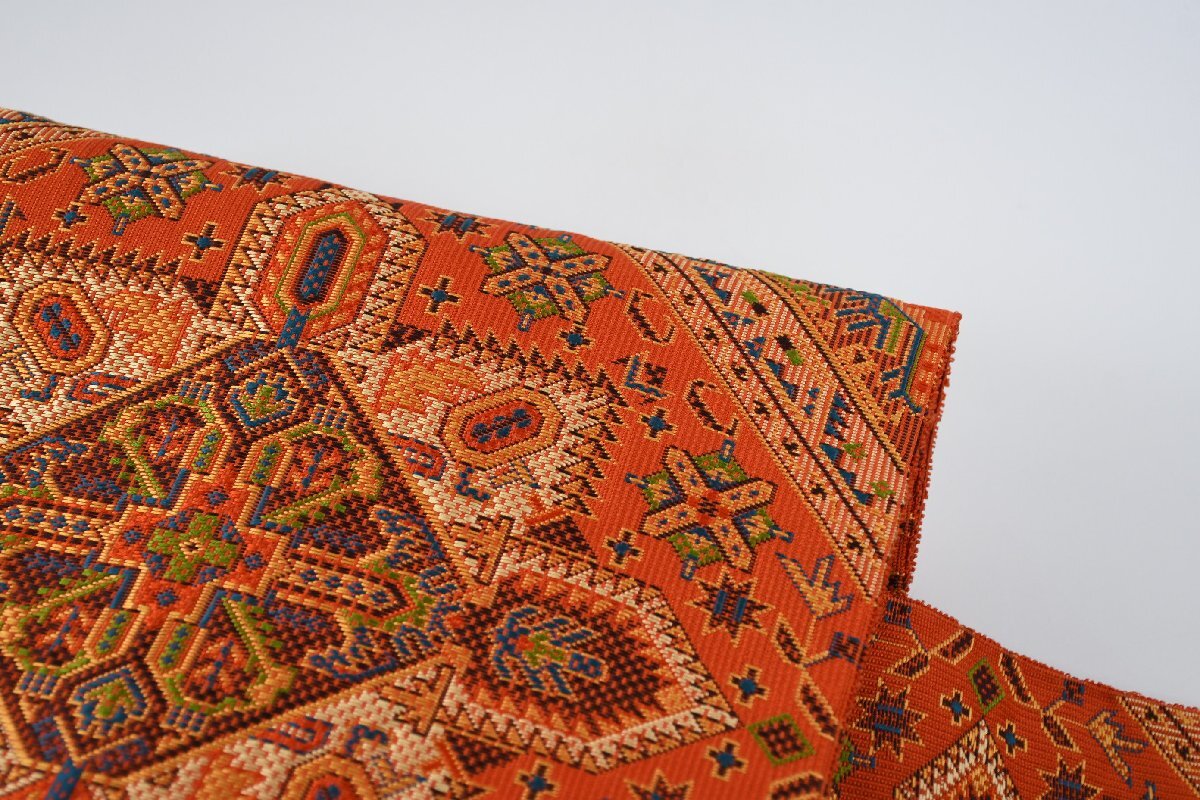 Yahoo!オークション - 名古屋帯 幾何学模様 モダン 帯丈358cm 着物屋 n...