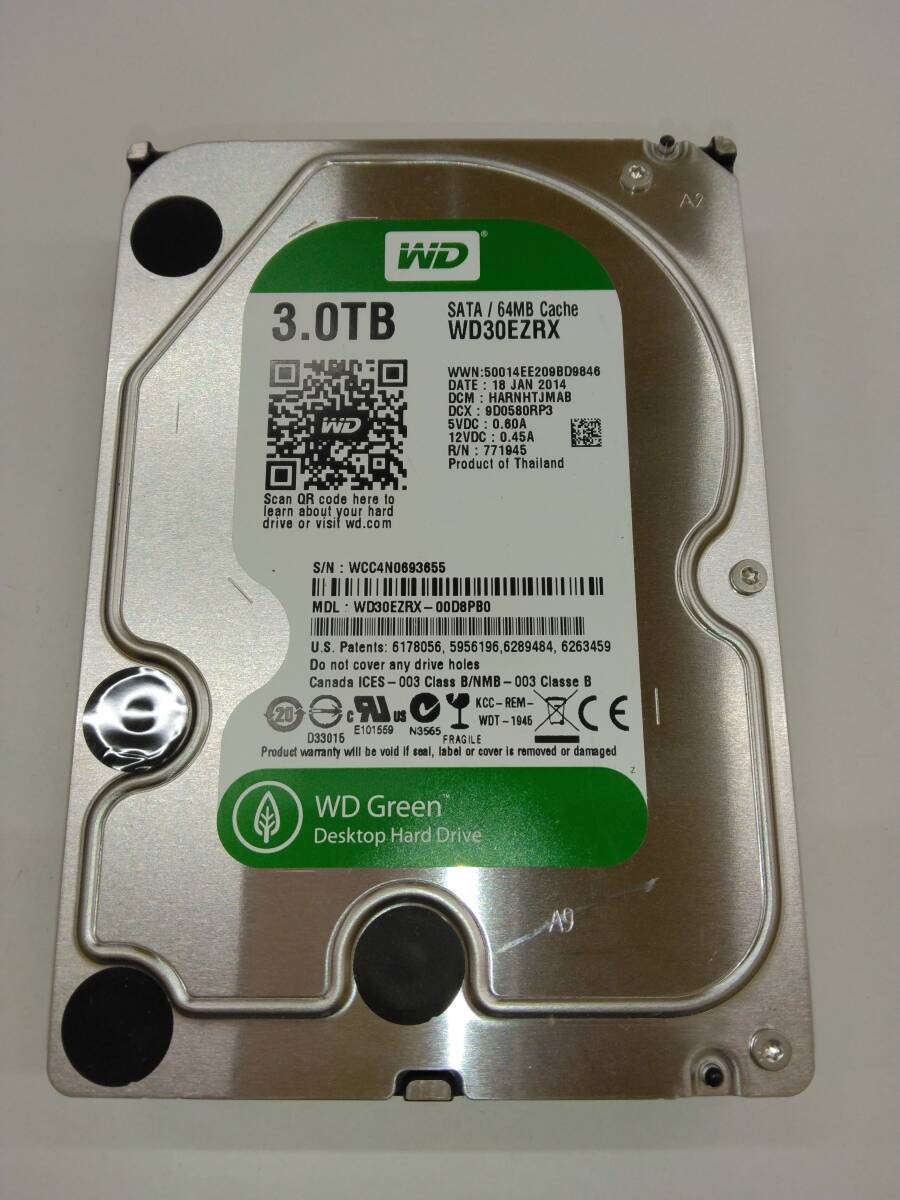 Yahoo!オークション - L588・机 ジャンク WD Green WD WDC WD30EZRX-00...