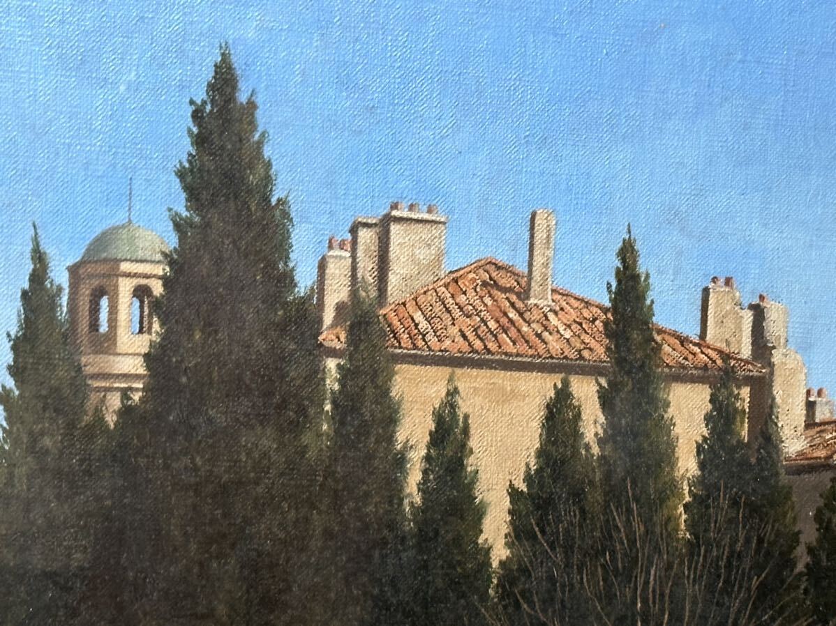 Yahoo!オークション - 【真作保証】藤飯治平『鐘楼と廃墟(アルル)』F10...