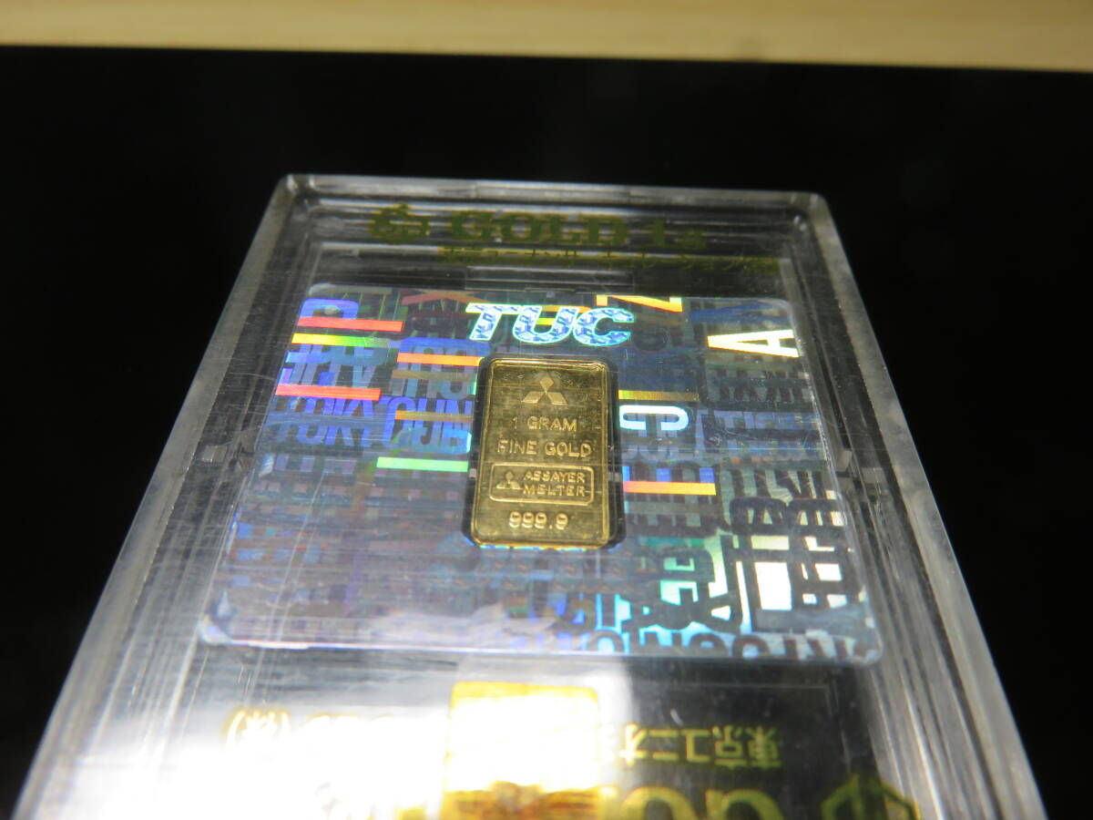Yahoo!オークション - 純金1g インゴット 三菱マテリアル 24k ゴールド...